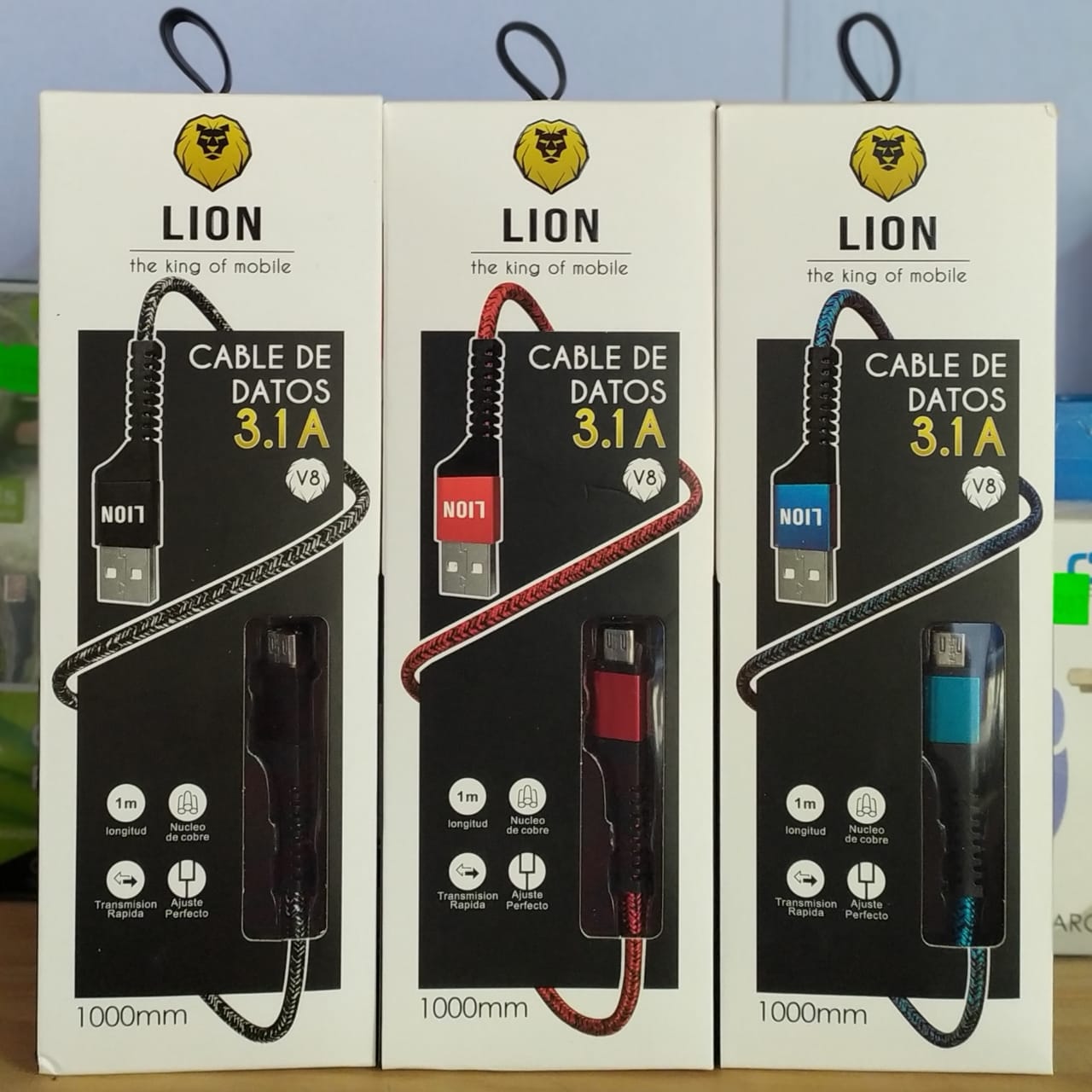 Cable USB a Micro USB V8 LION – Giiga Computación