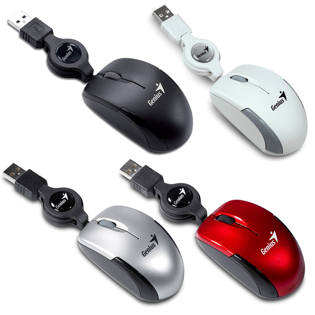 Mouse Genius USB Micro Traveler Retractil – Giiga Computación